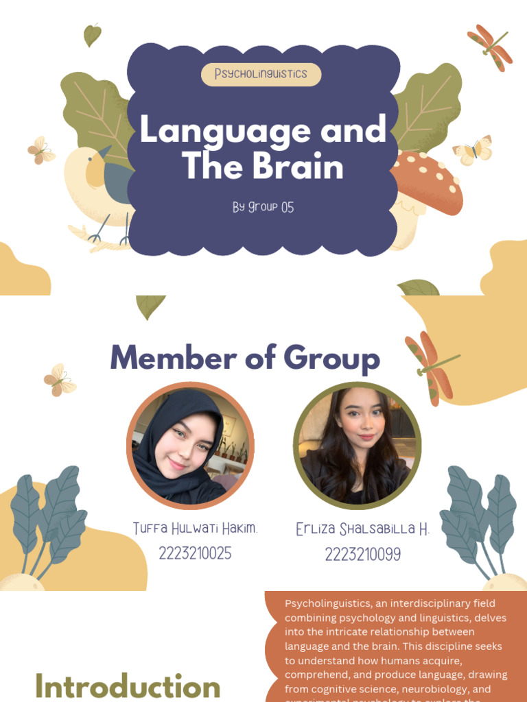 Group 05 - Language and The Brain | PDF | Psycholinguistics | Lateralization Of Brain Function