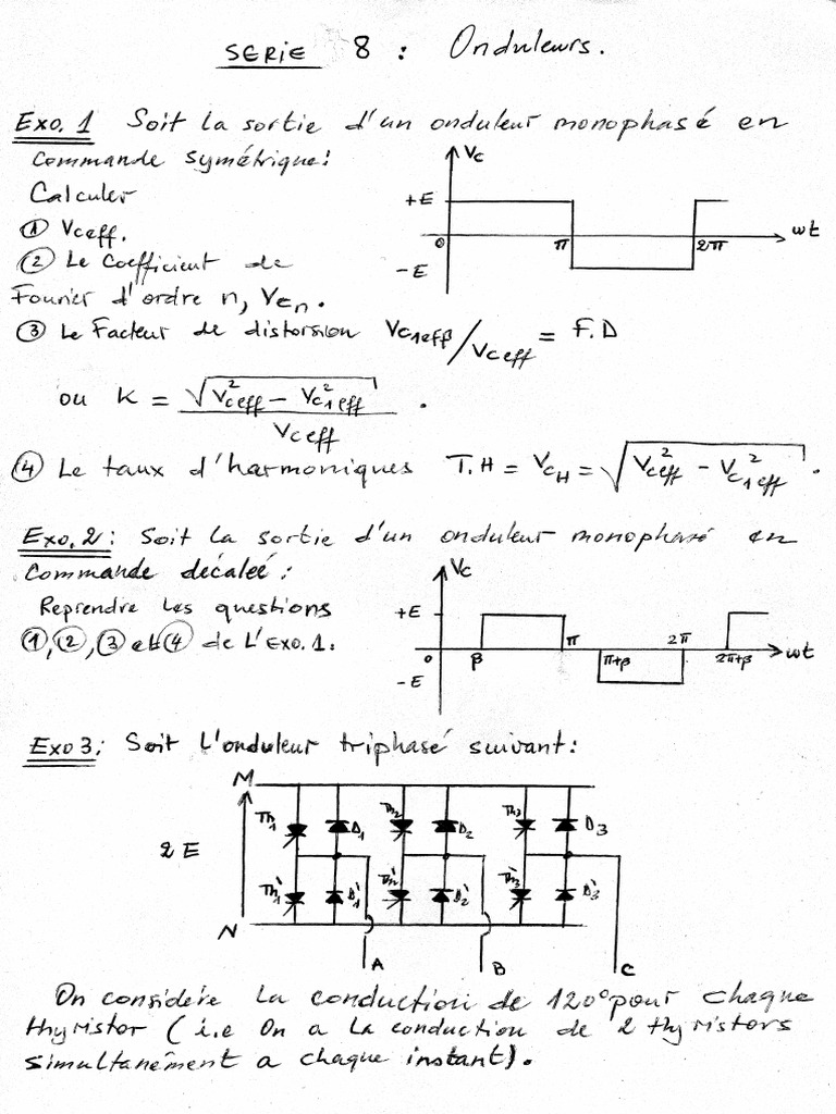 Serie TD Onduleurs | PDF