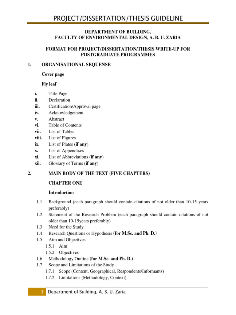 ABU Project GuideLine Improved 19 2 | PDF | Survey Methodology | Data Analysis