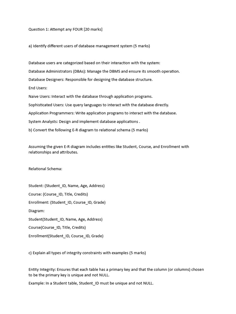 Dbms 2023 Solution by Mustudentsunited | PDF | Databases | Database Transaction