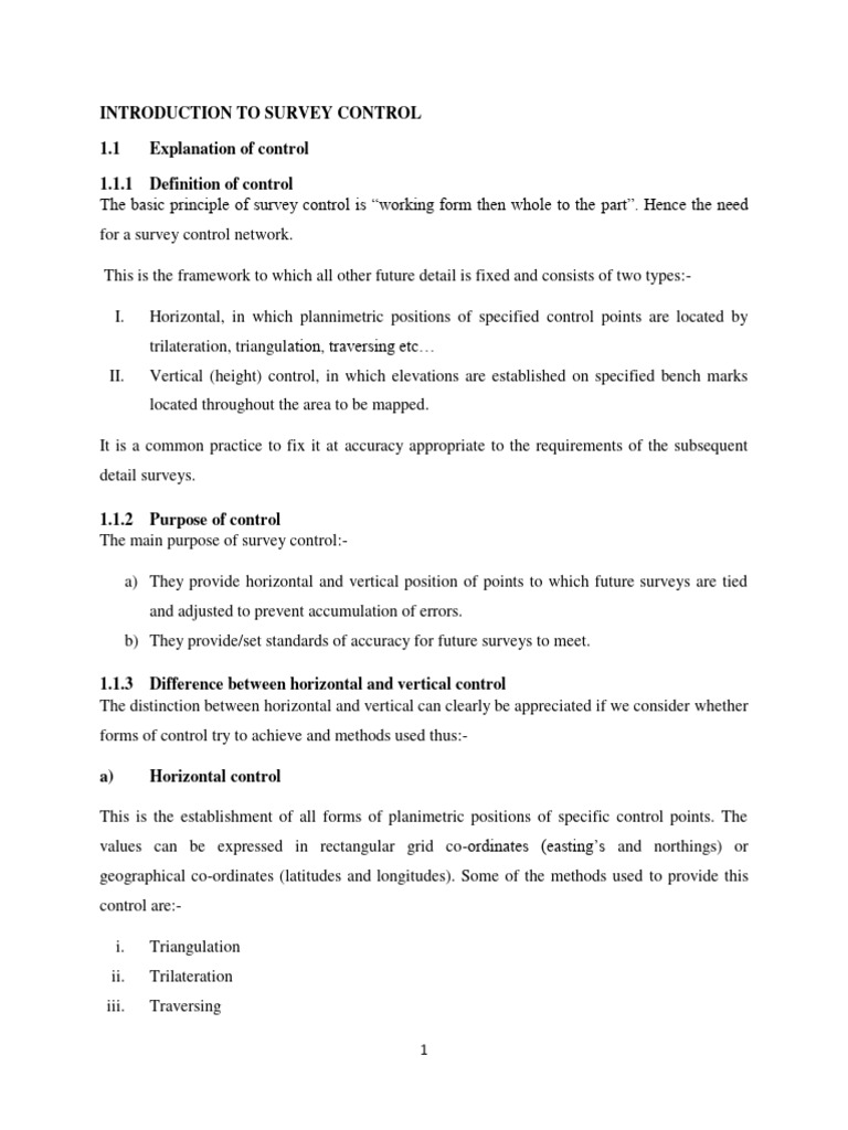 Control Survey 2021 | PDF | Surveying | Refraction