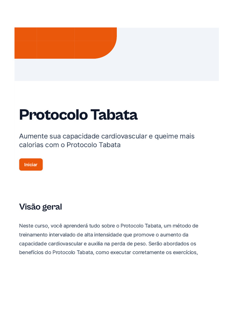 Protocolo Tabata | PDF | Física