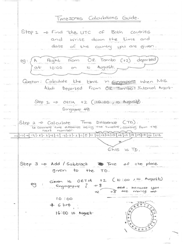 Timezone Guide Grade 12 | PDF