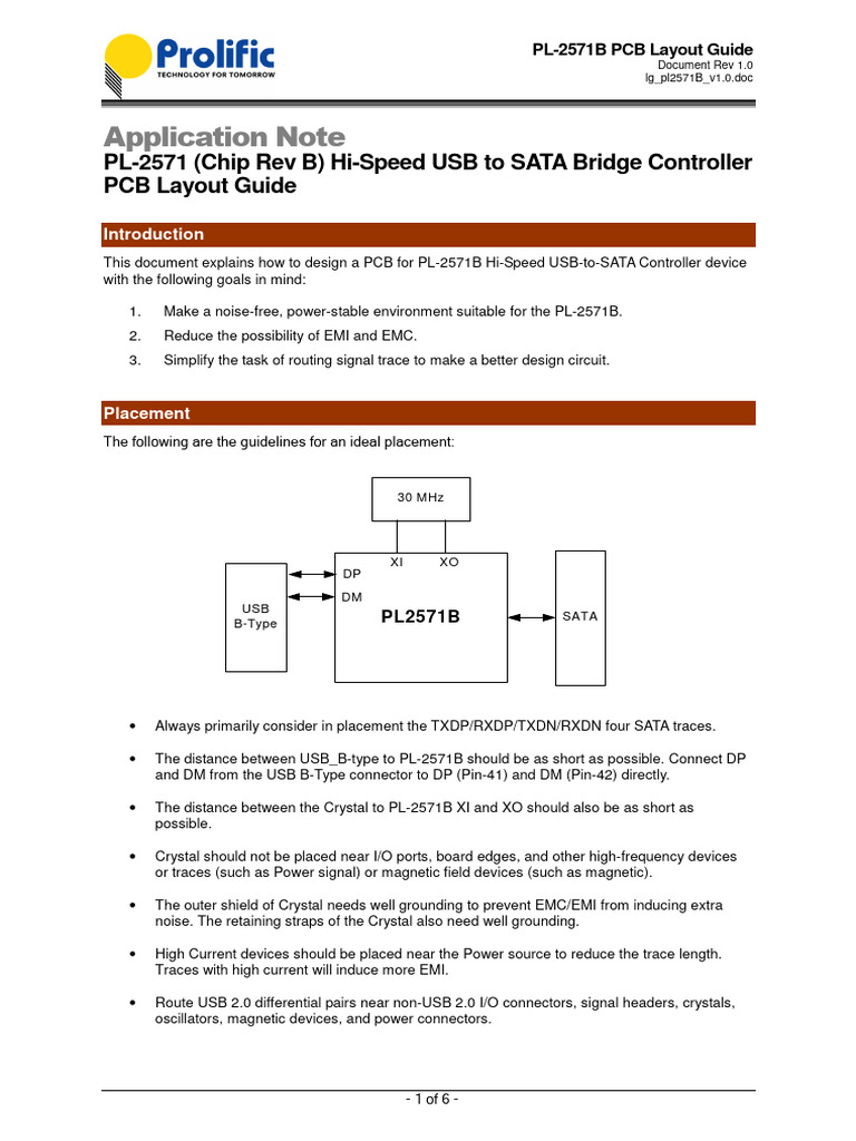 Hi-Speed USB To SATA Bridge Controller | PDF | Usb | Printed Circuit Board