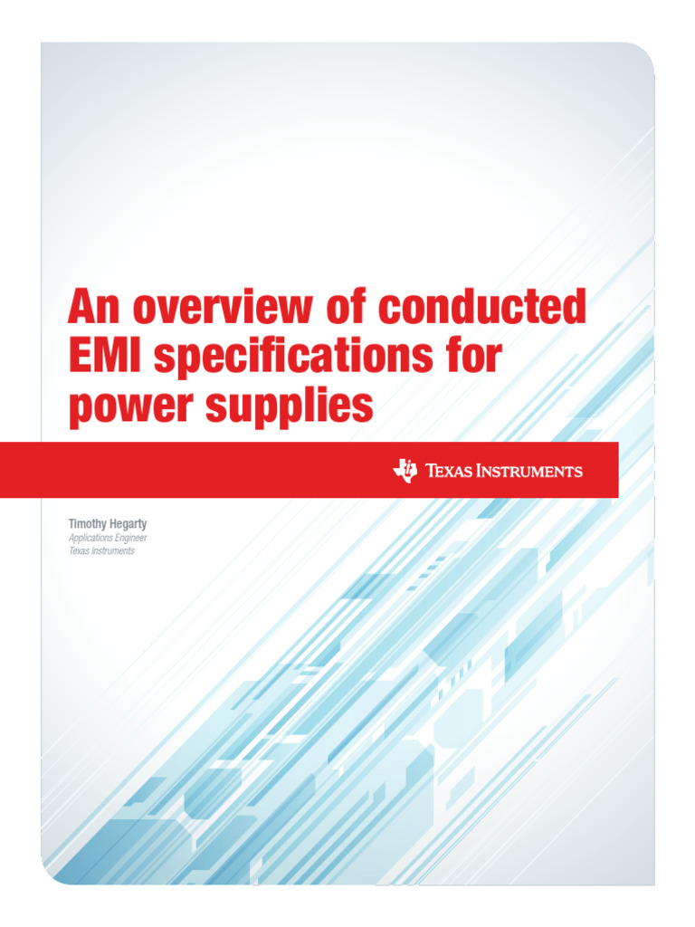 An Overview Of Conducted Emi Specifications For Ps Pdf