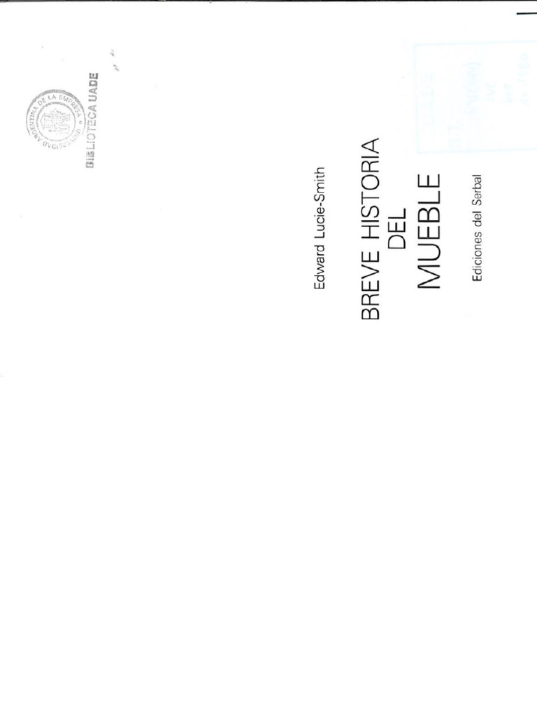 Breve Historia Del Mueble PDF | PDF