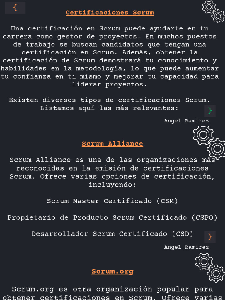 Certificaciones y Beneficios de Scrum | PDF | Scrum (desarrollo de ...