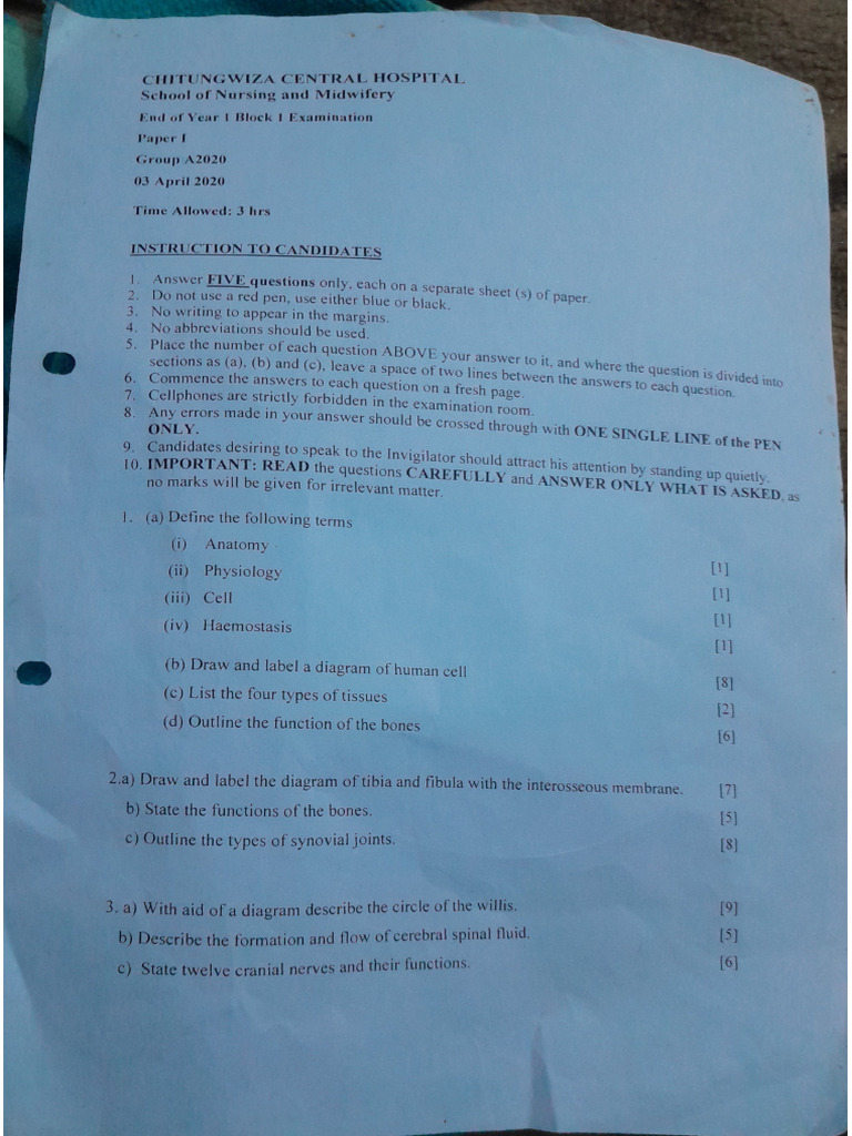 Questions First Block | PDF