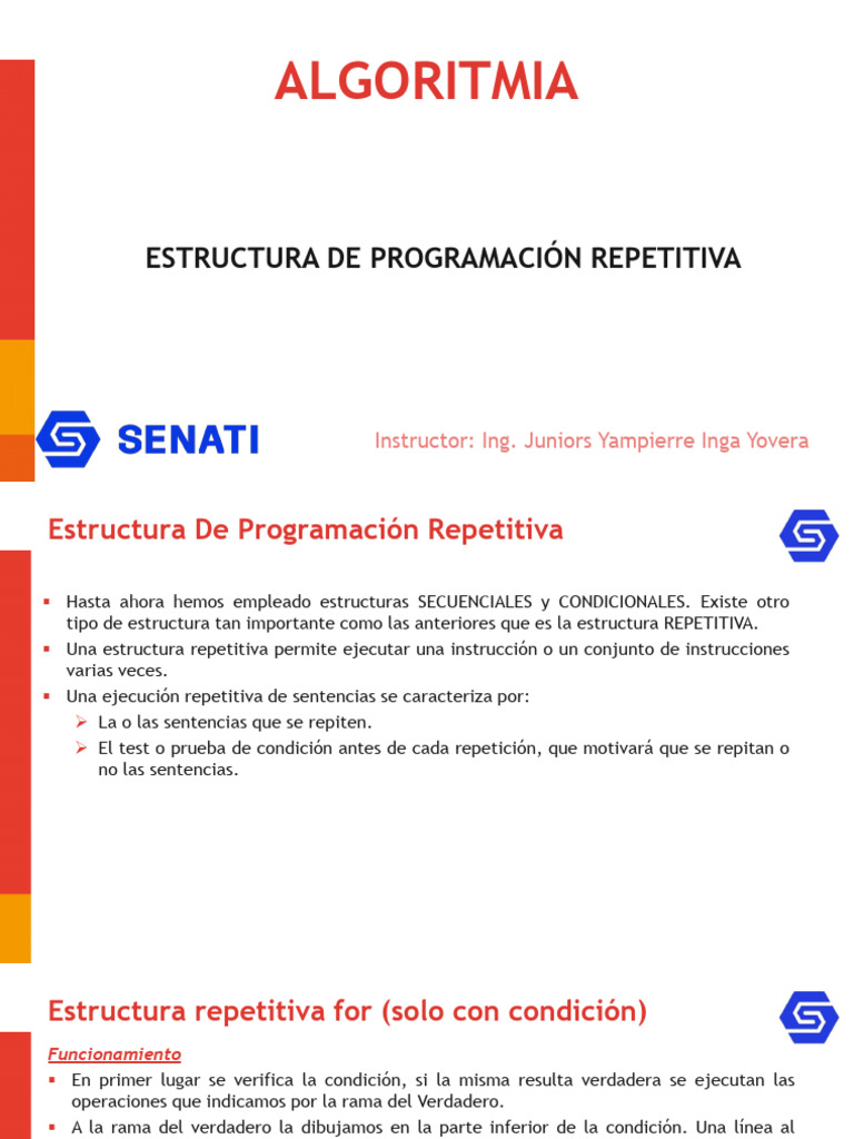 Estructuras Repetitivas en Programación | PDF | Algoritmos | Flujo de ...