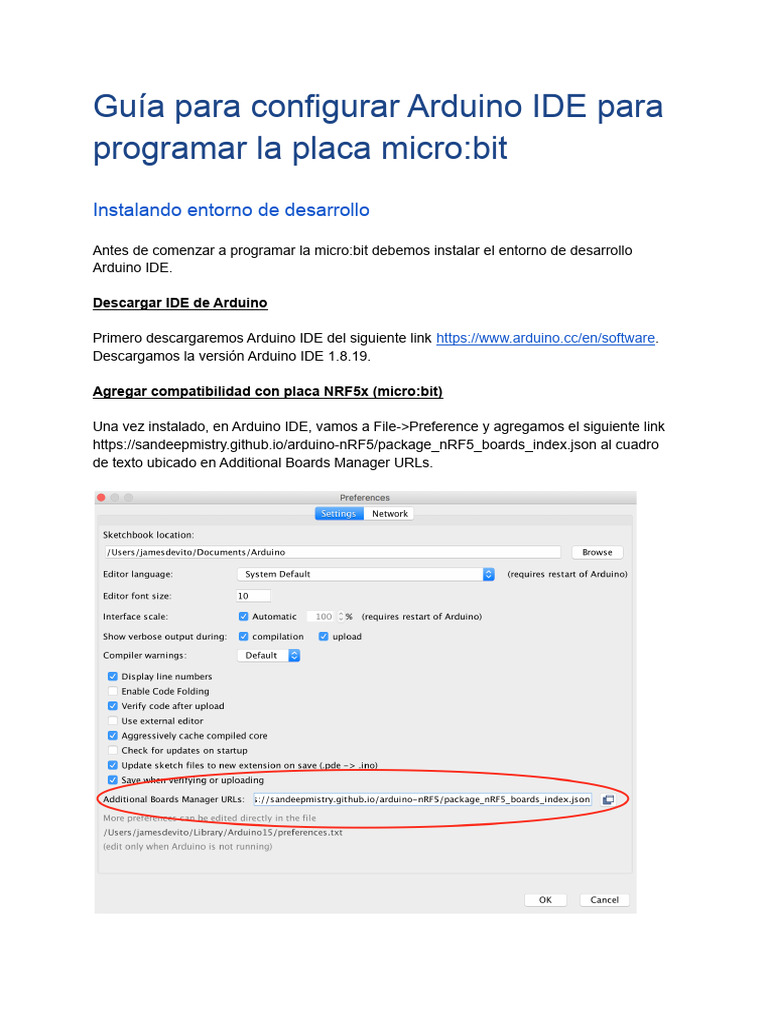 Guía para Configurar Arduino IDE para Programar La Placa Micro - Bit 2023 | PDF | Arduino ...