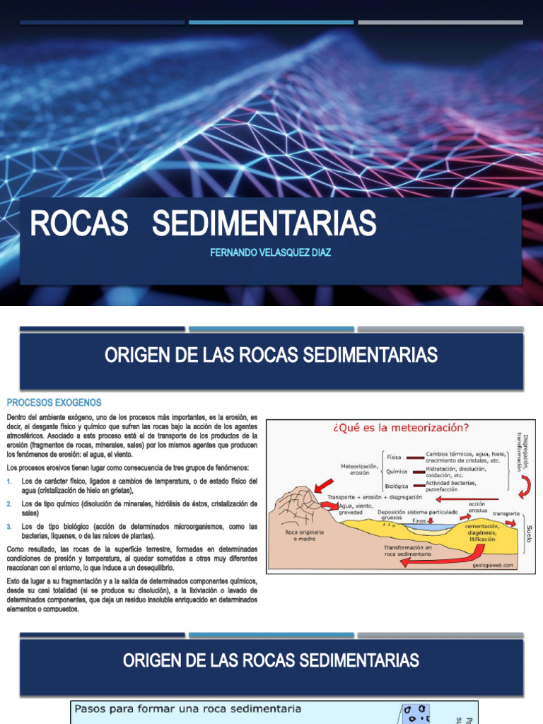 Rocas Sedimentarias PPT 2024 | Descargar gratis PDF | Roca clástica ...