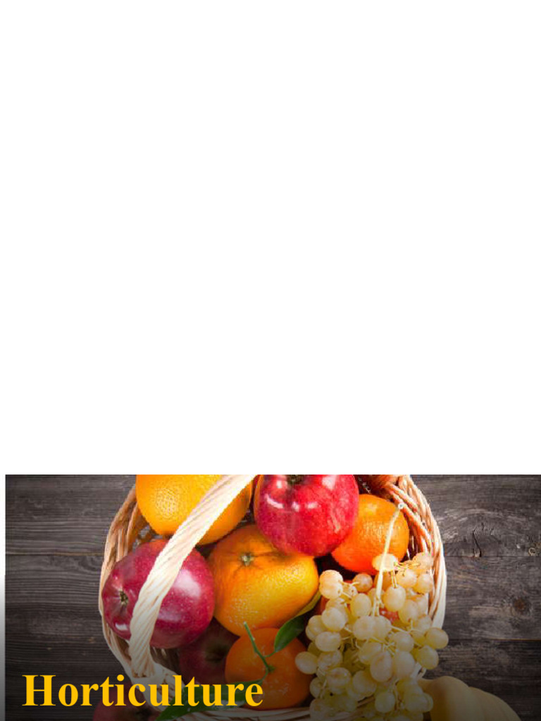 Lecture 2 Horticulture Pdf Fruit Plants