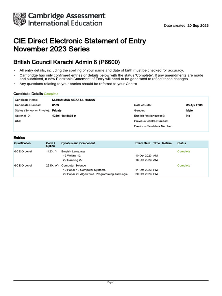0189 Muhammad Aizaz Ul Hasan | PDF | Computing | Computer Science
