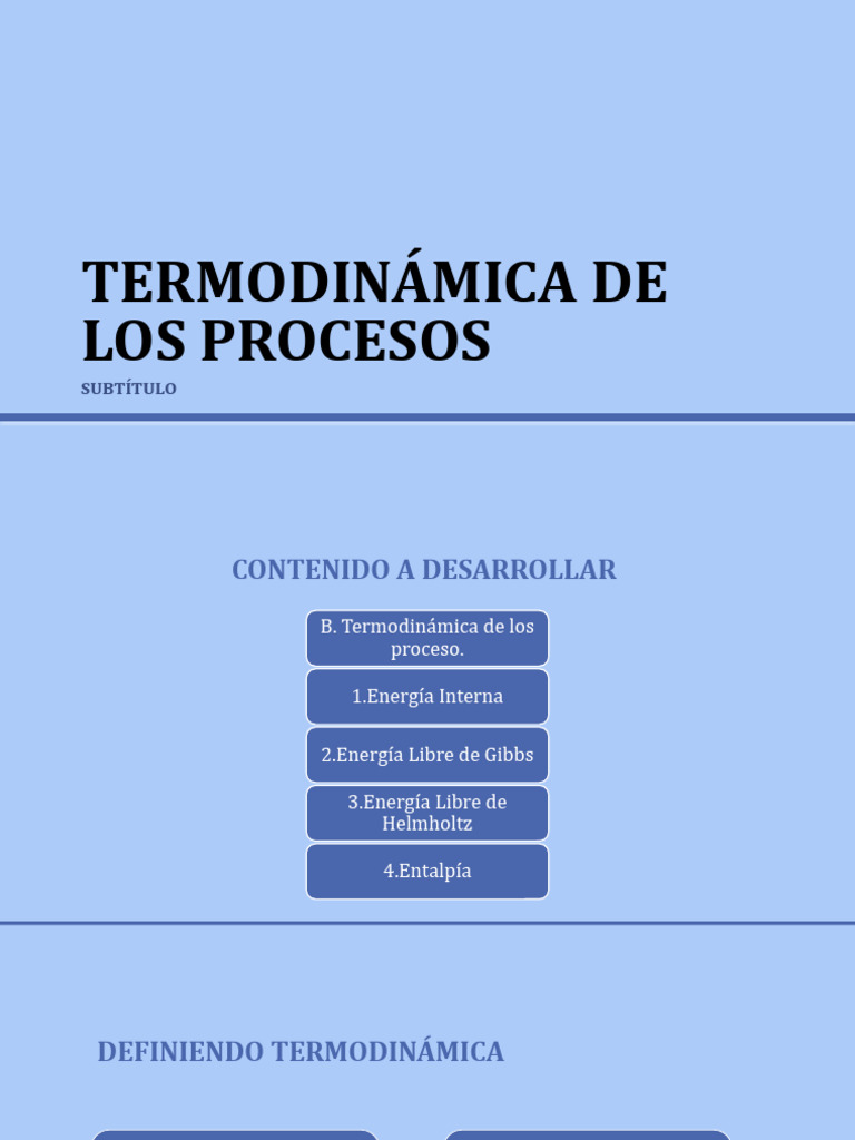 Termodinámica de Los Procesos | Descargar gratis PDF | Entalpía | Gases