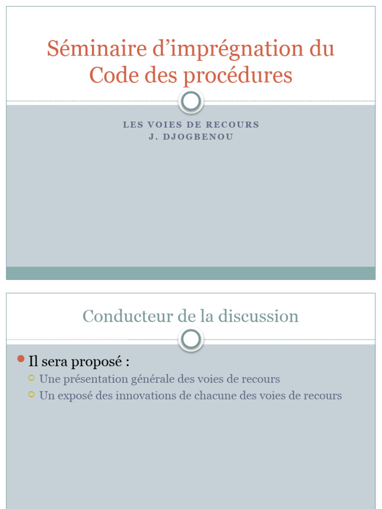 Innovations et Délais des Voies de Recours | PDF | Greffier | Débiteur