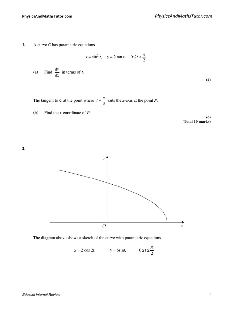 C4 Differentiation Parametric Differentiation Download Free Pdf Algebraic Geometry