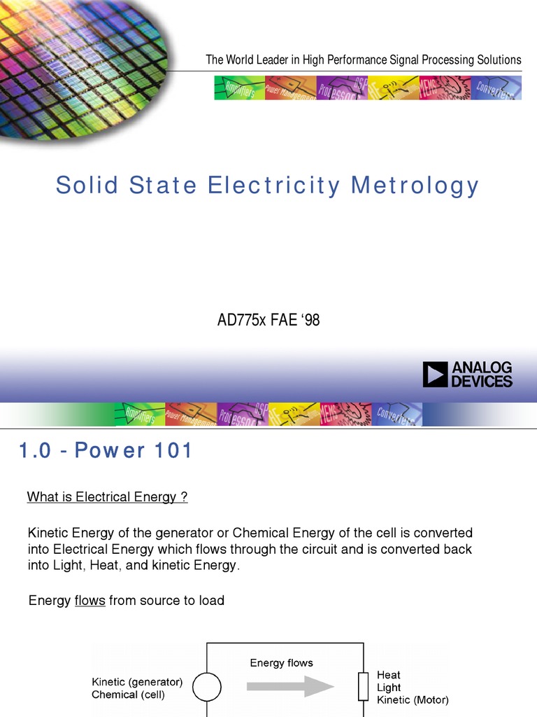 Solid State Electricity Metrology | PDF | Ac Power | Power (Physics)