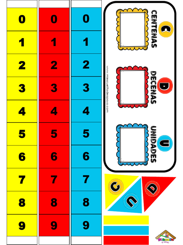 Valor Posicional para Niños Mi Escuelita de Apoyo | PDF | Juegos y ...