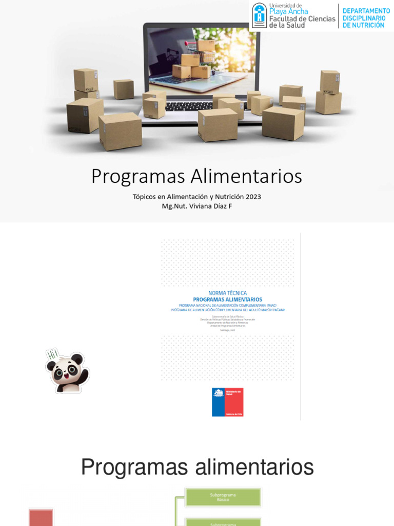 Programas Alimentarios 2023 | PDF | Amamantamiento | Especialidades Medicas