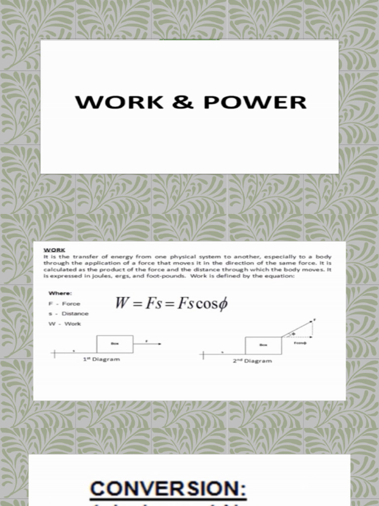 Workpower Energy.2 | PDF