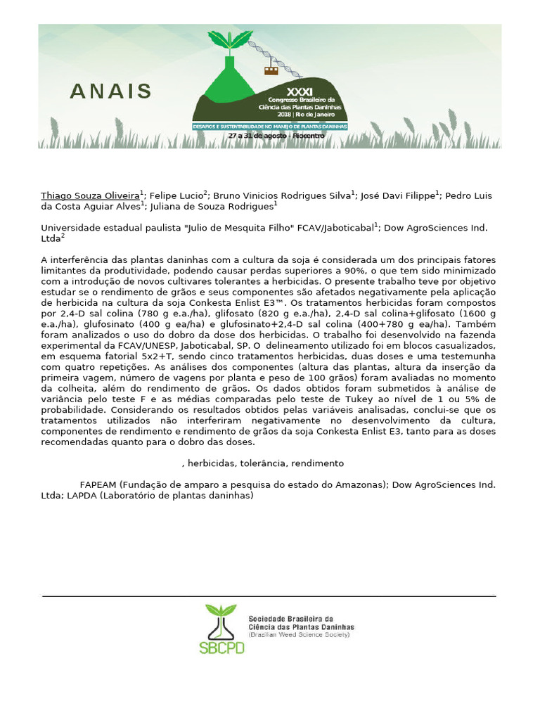 Ccccccccccccccccccrespostas de Soja Conkesta Enlist E3tm A Aplicacao de ...