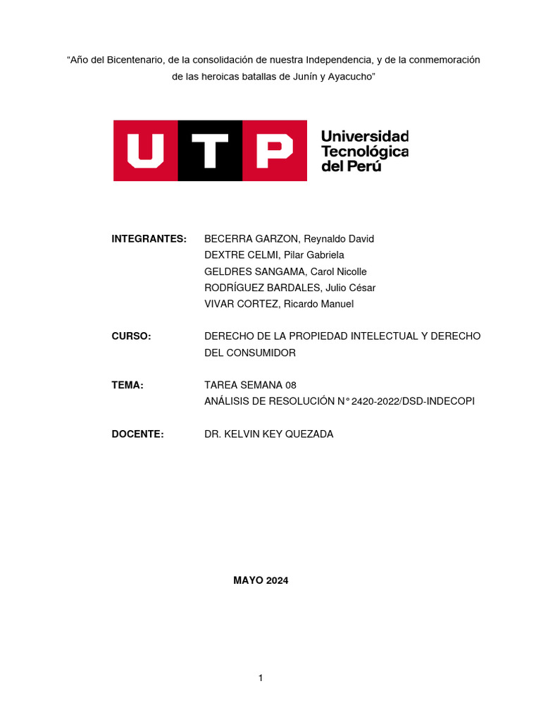 Tarea S08 | PDF | Marca comercial | Marca