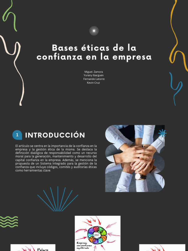 Bases Eticas en La Confianza en Las Empresas | PDF | Business