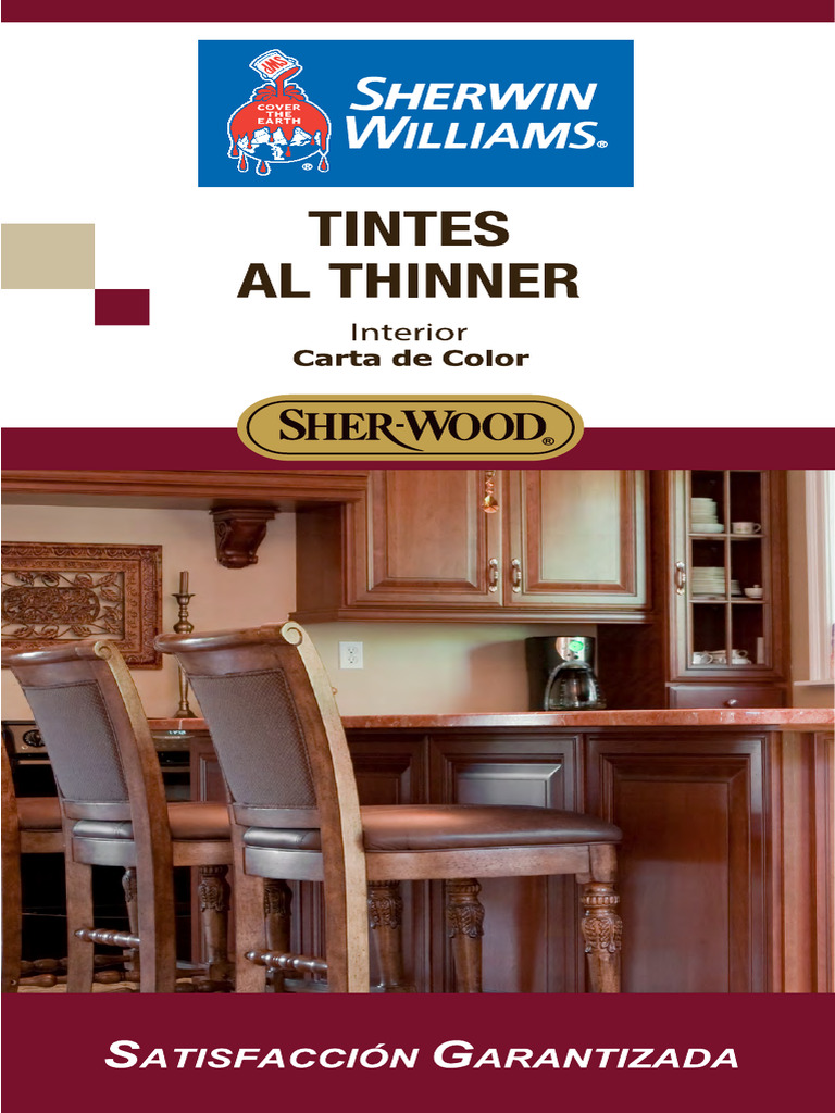 Carta de Color Sher Wood Tintes Al Thinner | PDF