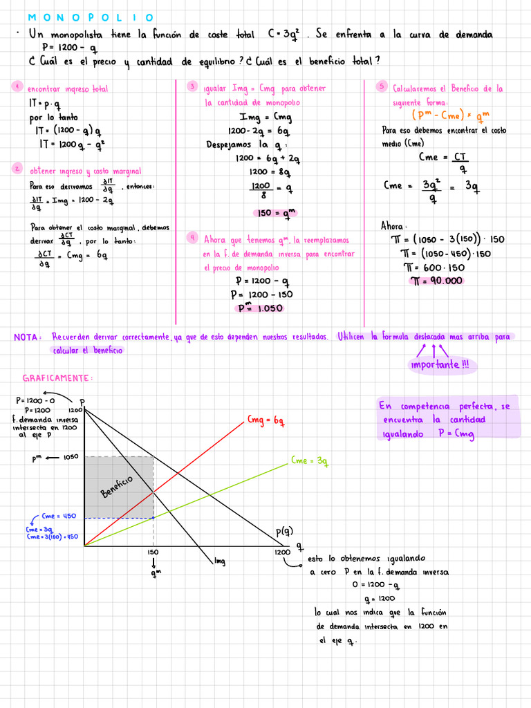 Resumen Monopolio Y Mercado de Factores | PDF | Monopolio | Oferta (economía)