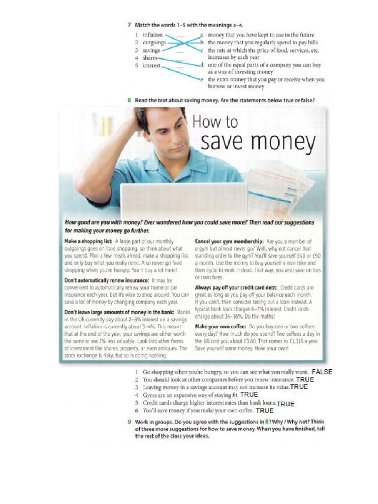 How To Save Money.. | PDF