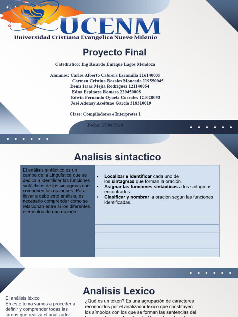 Presentacion Compiladores | PDF | Compilador | Python (lenguaje de ...