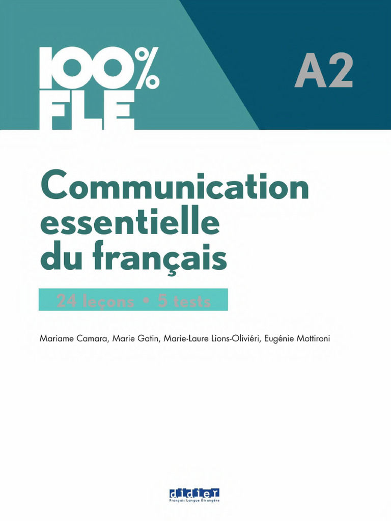 Communication Essentielle Du Français A2 | PDF