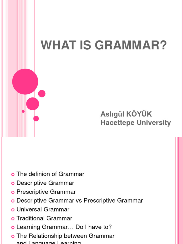 What Is Grammar | Download Free PDF | Grammar | Linguistics