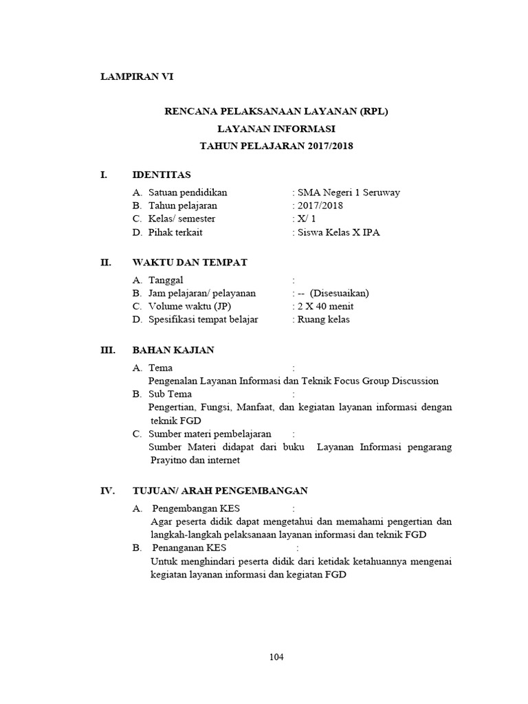 Lampiran RPL | PDF | Karier & Perkembangan