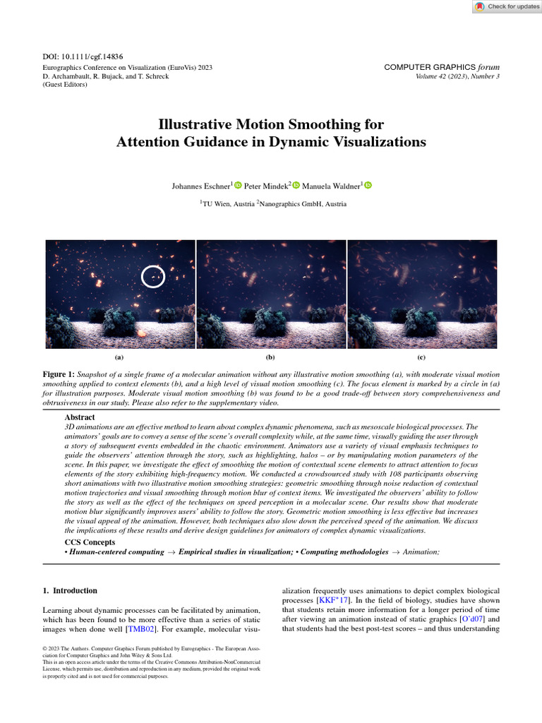Computer Graphics Forum - 2023 - Eschner - Illustrative Motion ...