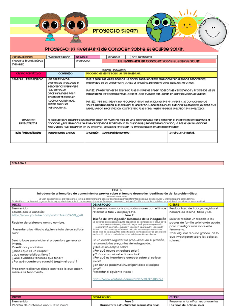 Proyecto Steam Eclipse Solar | PDF | Luna | Eclipse solar