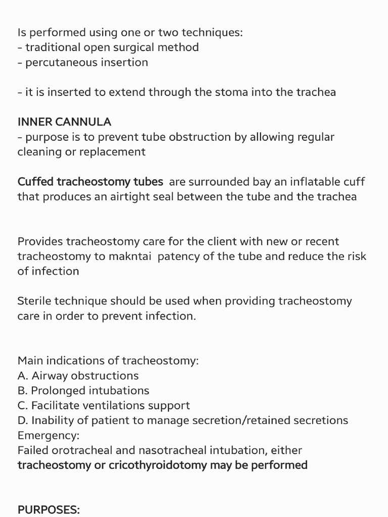 Tracheostomy Care 240205 193510 | PDF