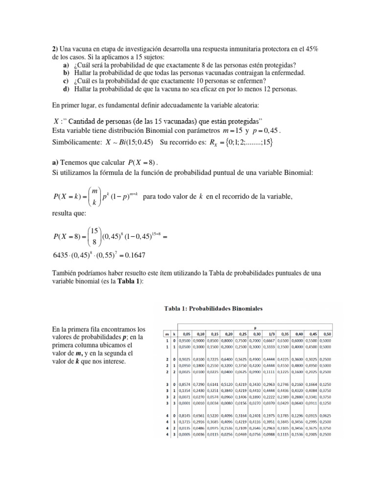 Resolución Ej 2 y 3 | PDF | Variable aleatoria | Probabilidad
