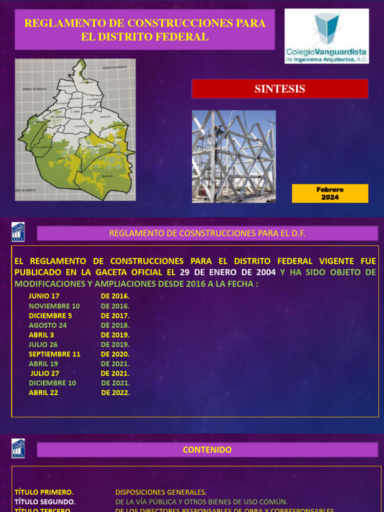 1 Presentación RCDF 24 | PDF | edificio | Diseño