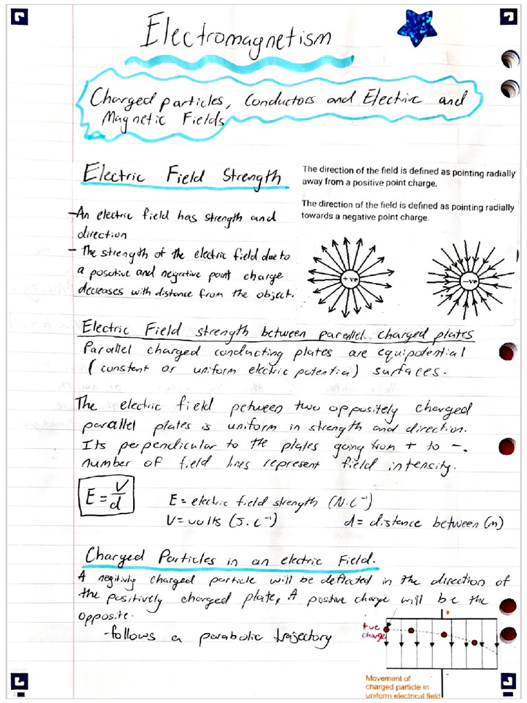 Yr 12 Physics NSW Module 6 Electromagnetism Notes | PDF