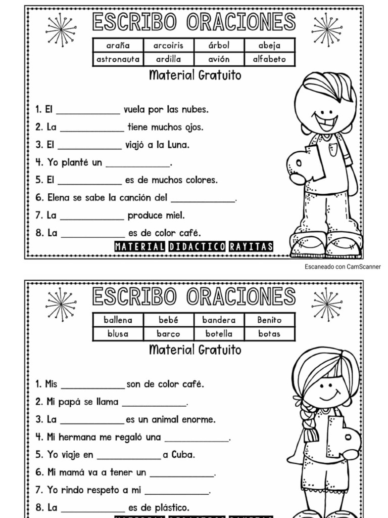 Completa Oraciones | PDF