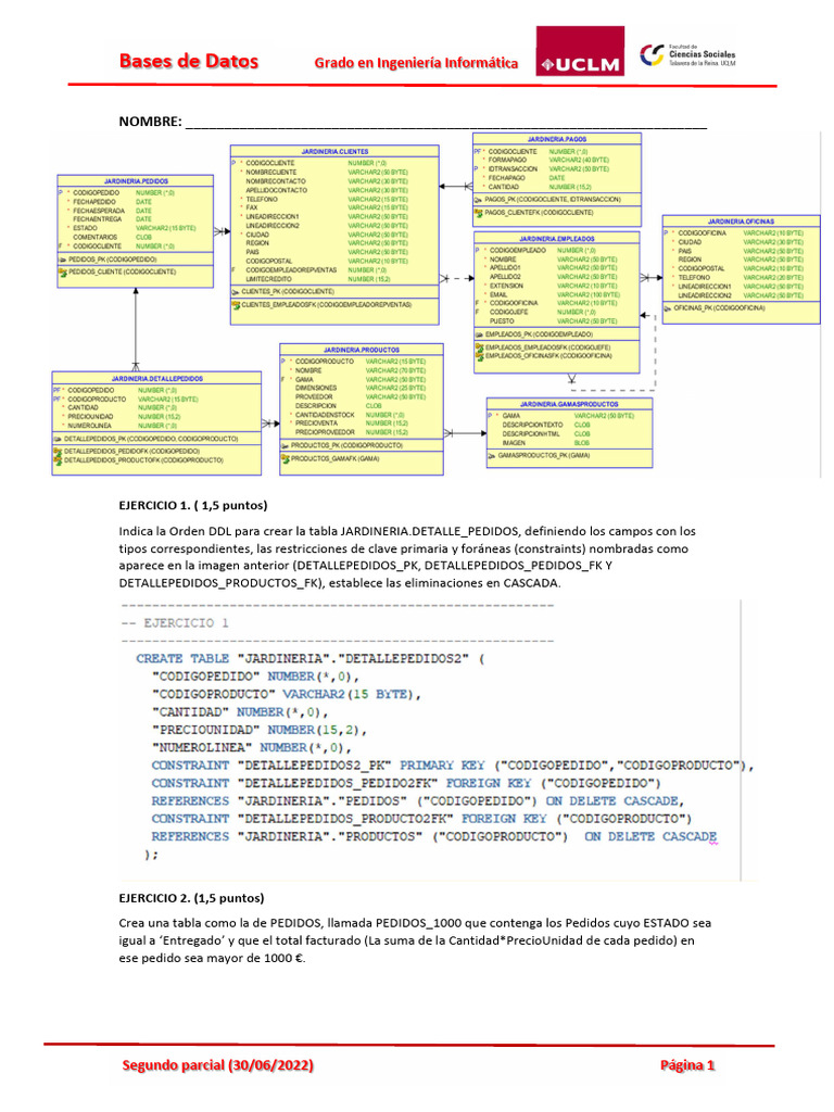P2 2021-2022 Junio BBDD | PDF