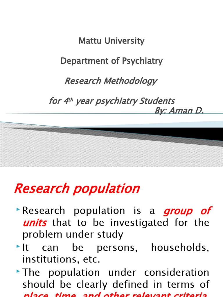 Research Methodology 4 | Download Free PDF | Sampling (Statistics) | Stratified Sampling
