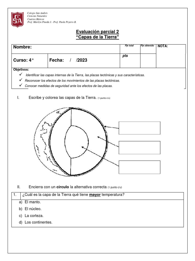 Capas de la Tierra y Placas Tectónicas | PDF | Temblores | Tsunami