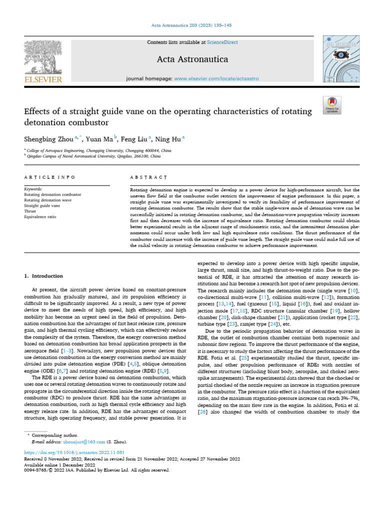Effects of A Straight Guide Vane On The Operating Characteri - 2023 ...