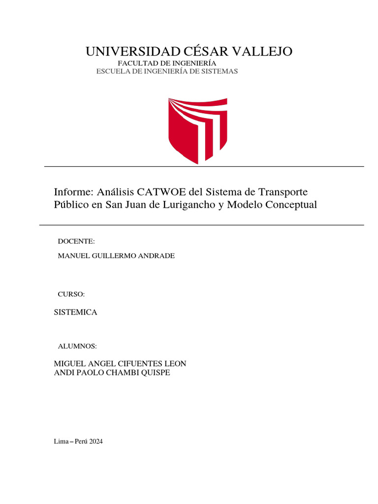 Sesion7 Informe | PDF | Transporte público | Transporte