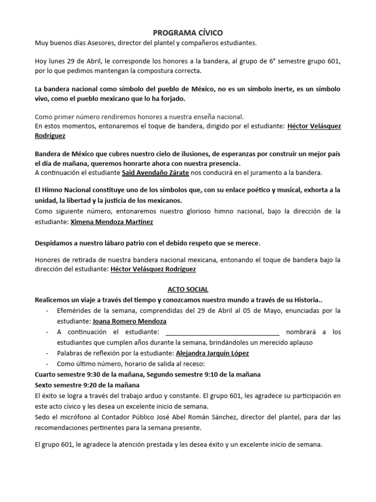 PROGRAMA CÍV Abril-Mayo | PDF | México