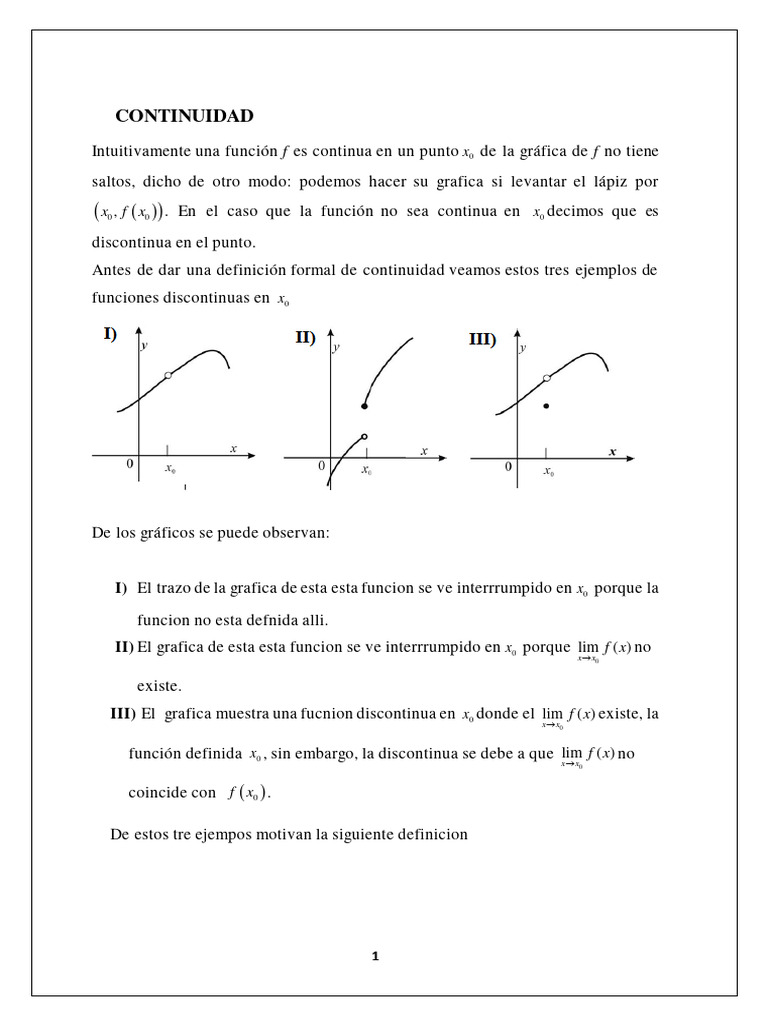 4 - Continuidad | PDF | Función continua | Función (Matemáticas)