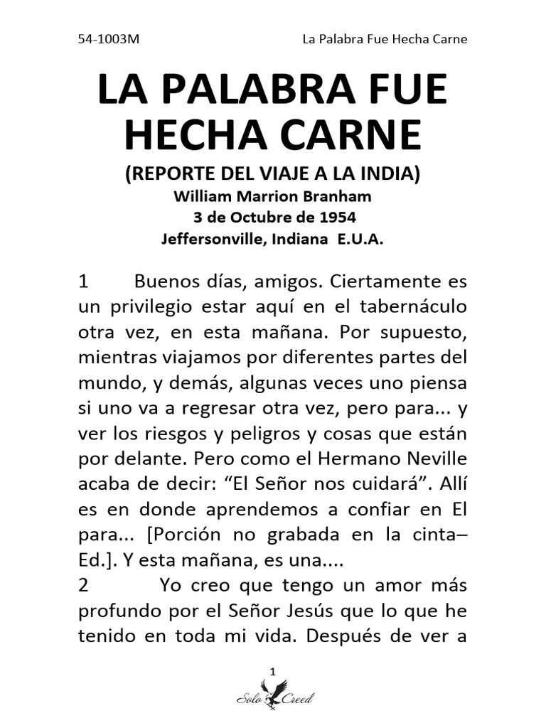 Reporte de Viaje a la India 1954 | PDF | Iglesia Católica | Dios