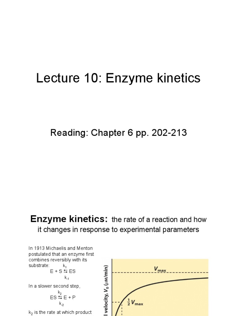 Enzyme Kinetics | PDF | Enzyme Kinetics | Enzyme Inhibitor